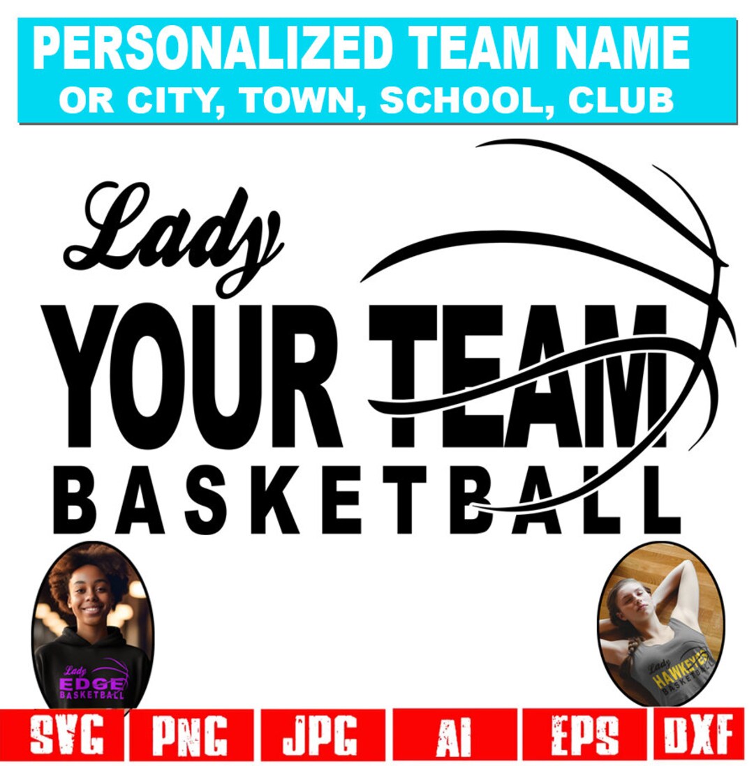 Personalized Basketball Shirt Svg Basketball Team Shirt Mascot Template ...