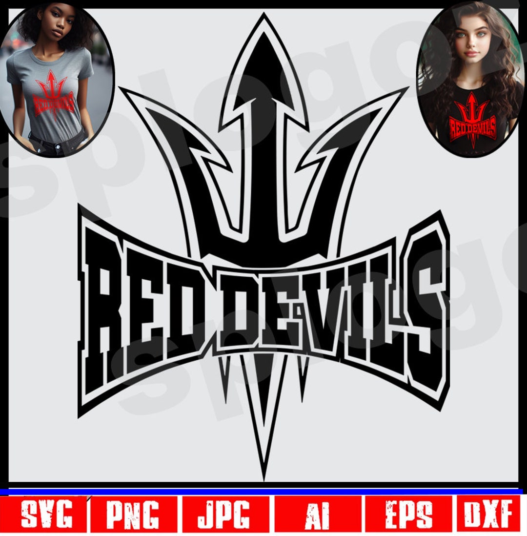 Red Devils Svg, Red Devil Svg, Red Devils Png, Red Devils Mascots Svg ...