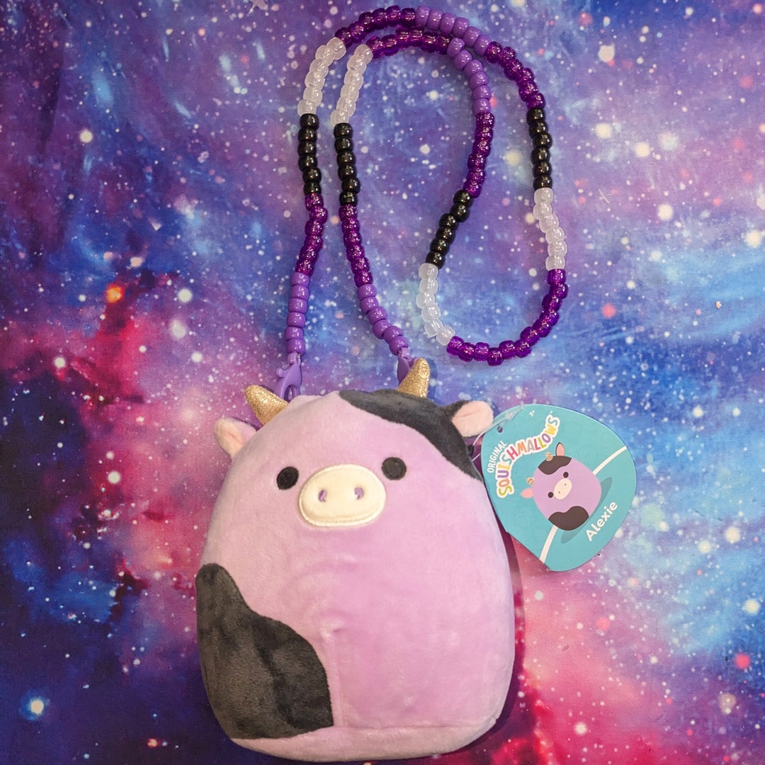 Alexie the Cow, Kandi Rave Stuffie Clip-on Necklace - Etsy