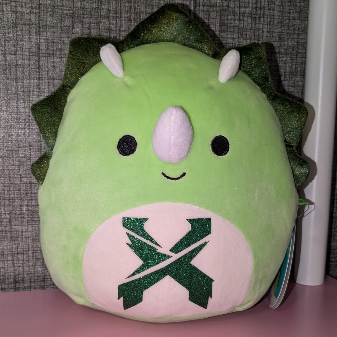 Custom Excision Dinosaur Plush, Green Glitter - Etsy