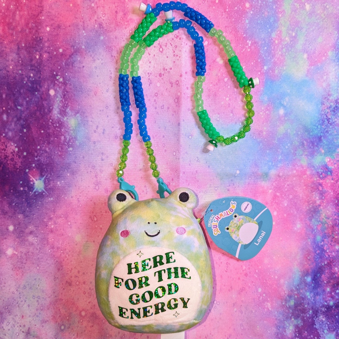 5 Custom Frog Plush With Clip-on Rave Necklace - Etsy