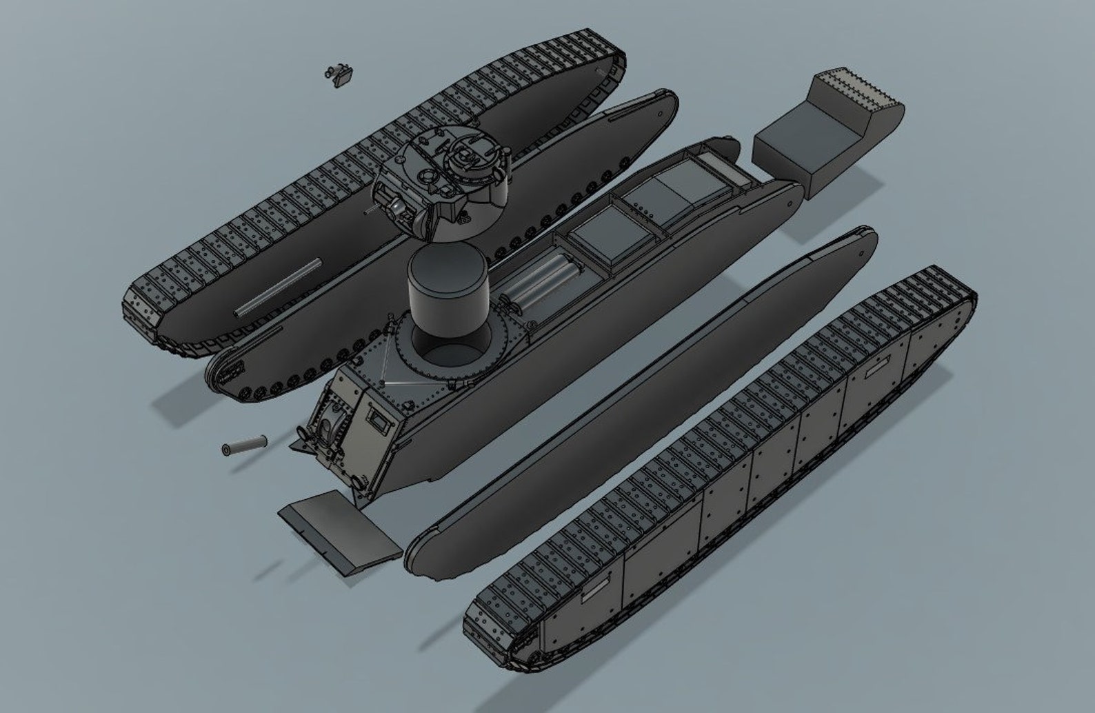 TOG-I 1940 WWII British Heavy Tank Prototype STL File for Fdm/fff 3D ...