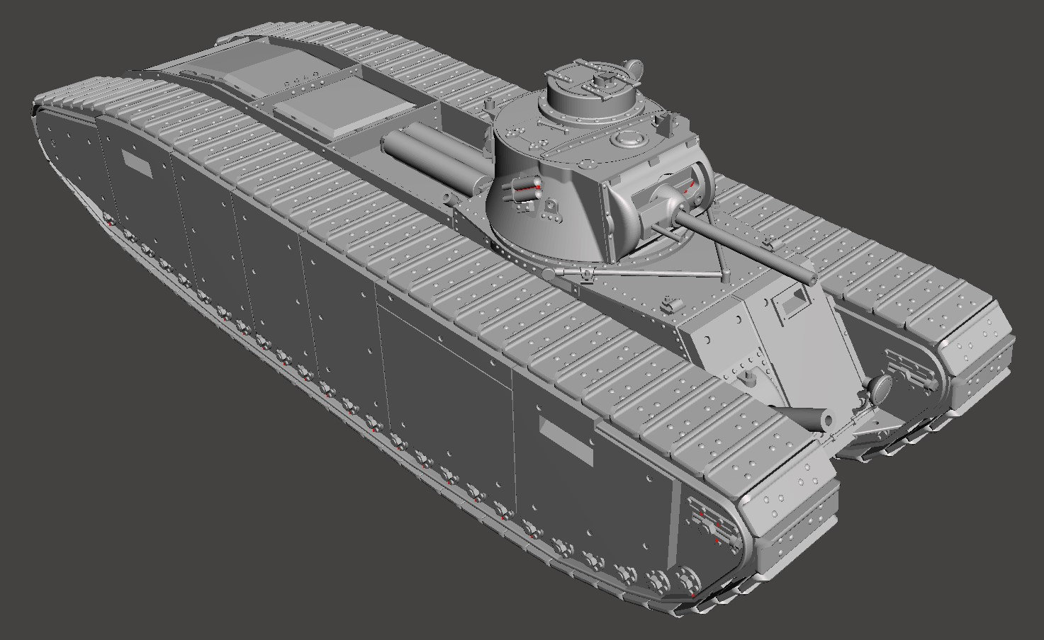 TOG-I 1940 WWII British Heavy Tank Prototype STL File for Fdm/fff 3D ...