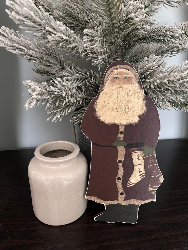 Primitive Old Time Santa - Etsy