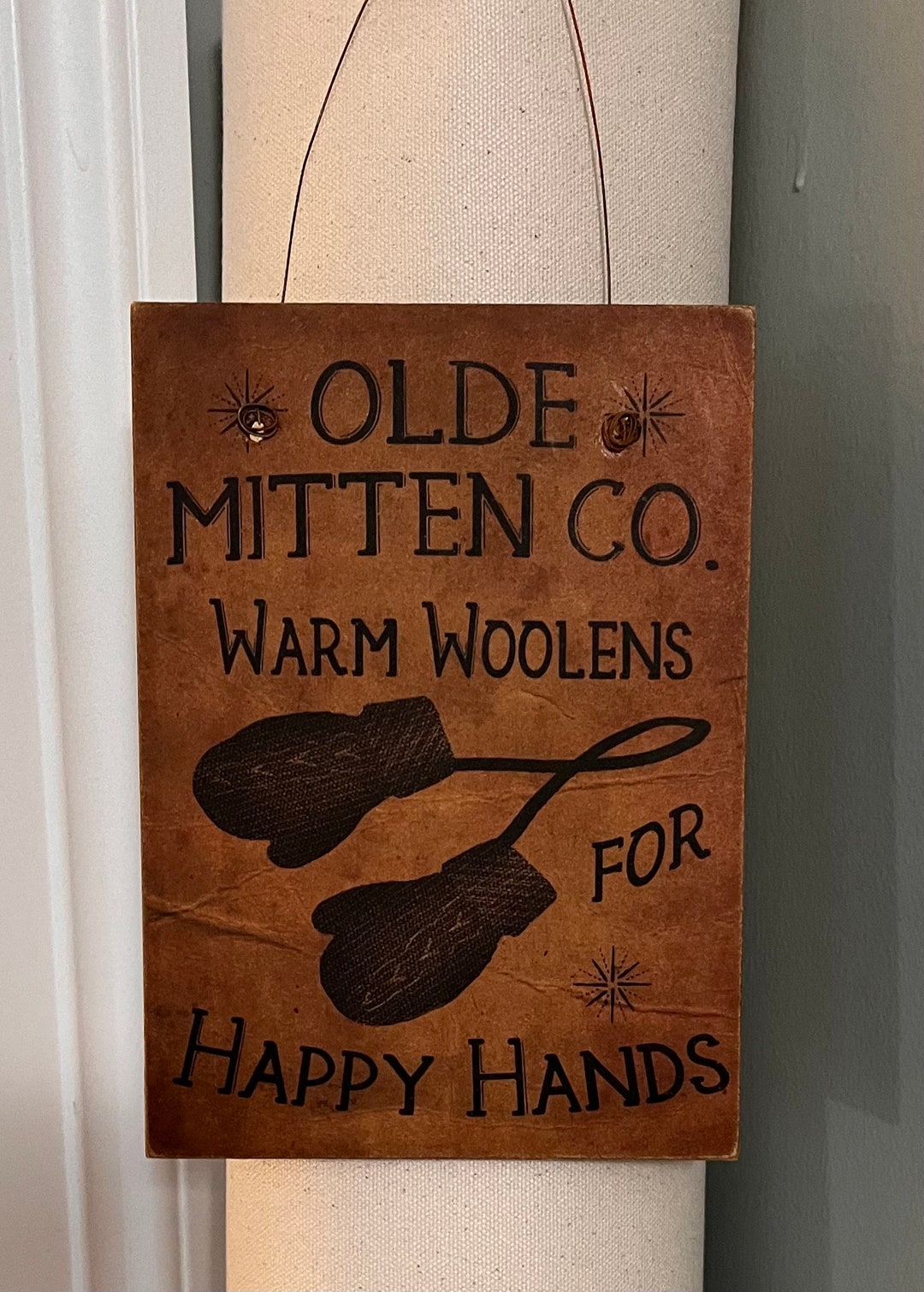 Winter Mittens Wood Hanging Sign 5x7 - Etsy