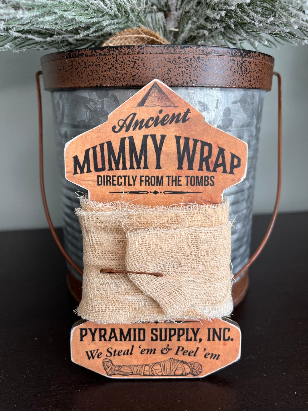 Primitive Wood Mummy Wrap With Cheesecloth - Etsy