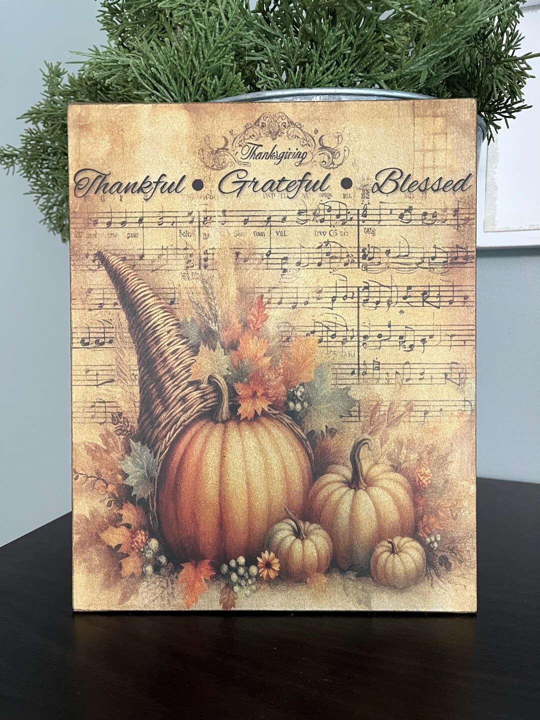 Primitive Thanksgiving 8x10 Canvas Panel - Etsy