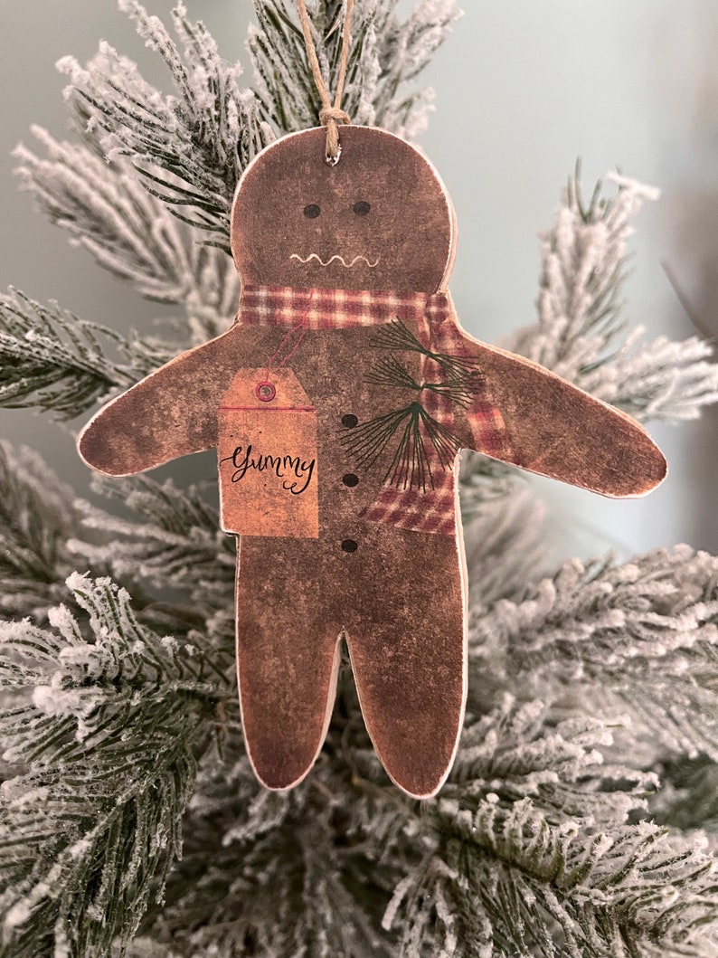Primitive Gingerbread Ornies - Etsy