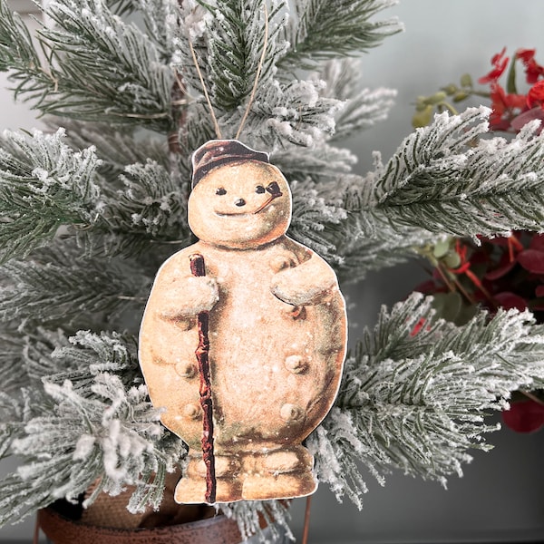 Primitive Snowman - Etsy
