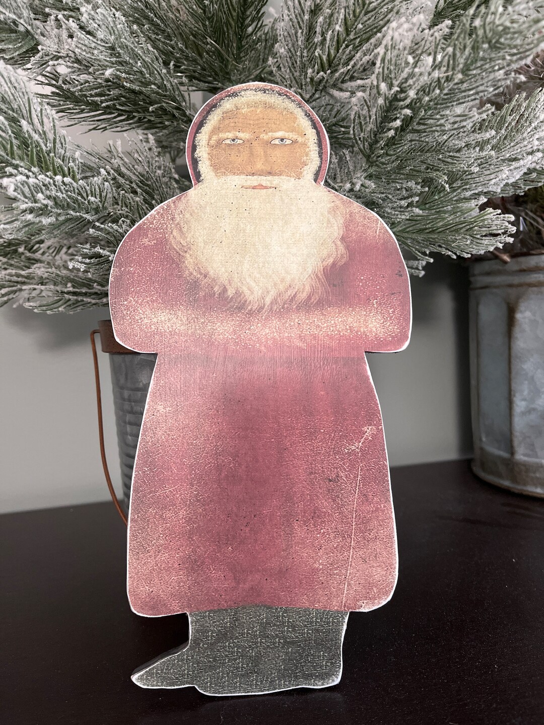 Primitive Old Time Santa - Etsy