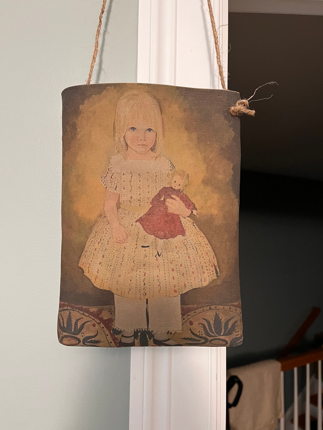 Primitive Duckcloth Hanging Bag - Etsy