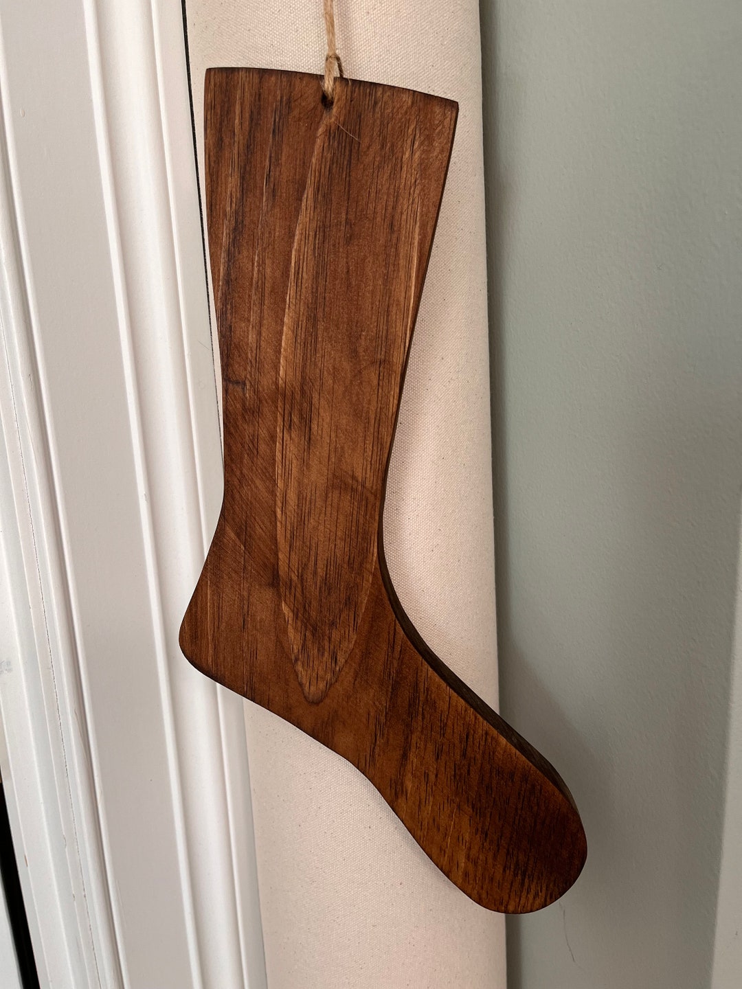 Primitive Wood Stockings 13” Tall - Etsy