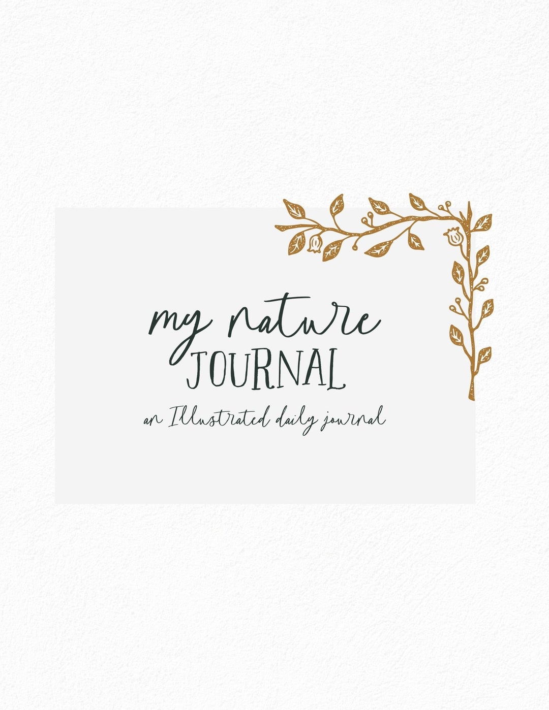 Printable Nature Journal for Kids and Adults Daily Nature - Etsy