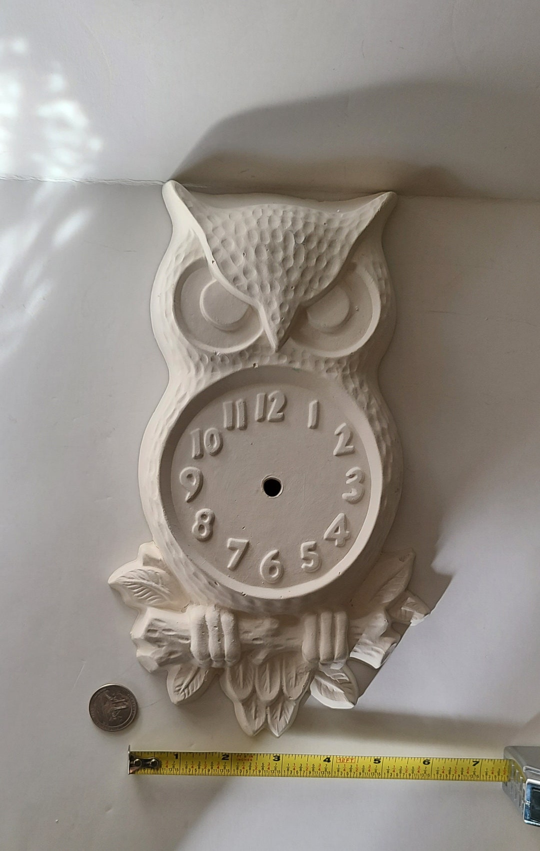 DIY Owl Design Wall Clock Vintage Design/in Stock Ready to Ship/1 Left ...