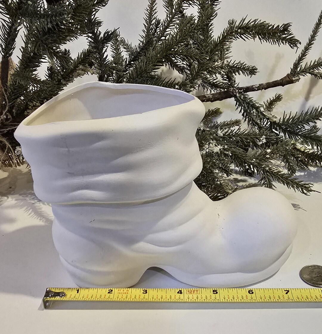 DIY Santa Boot/ready to Paint/ready to Ship/ Christmas DIY Project/last ...