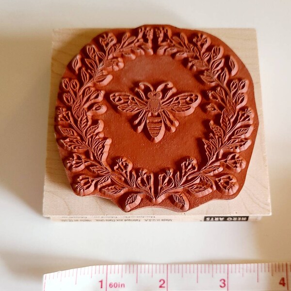 Bee Rubber Stamp - Etsy