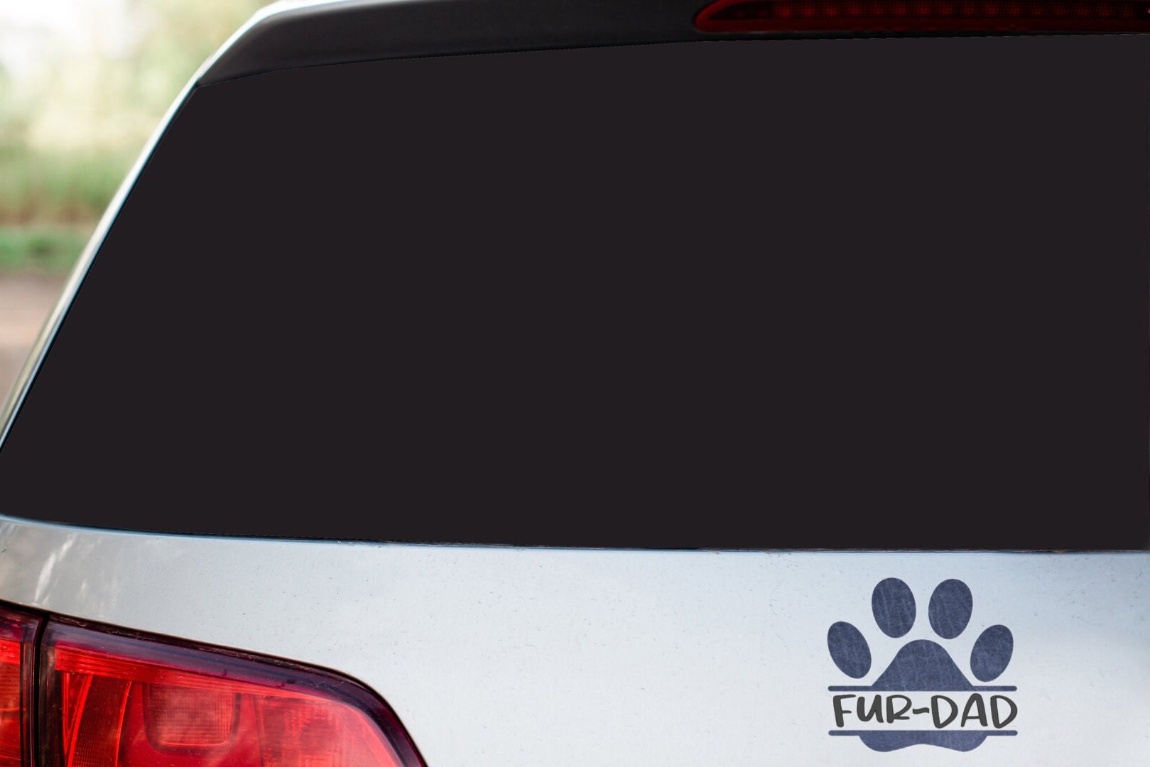 Fur-dad Paw in Blue Leather, Father's Day, SVG, PNG, Dad, Paw, Fur-dad ...