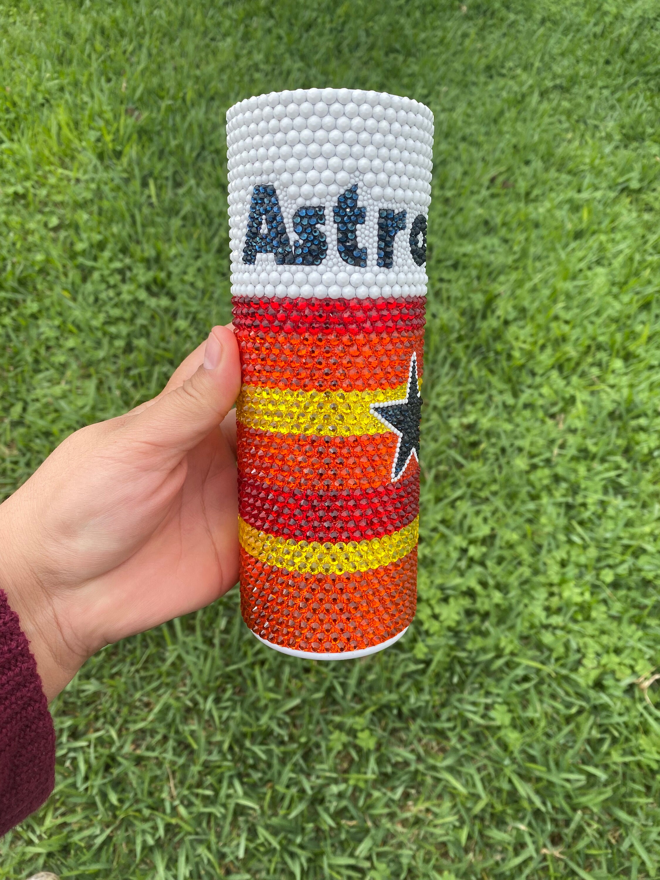 Houston Astros Rhinestone Tumbler - Etsy
