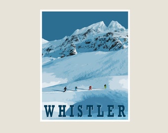 Whistler Blackcomb Poster - Etsy