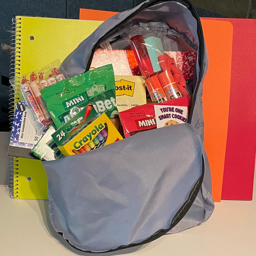 School Supply Backpack Gift Set: 40+ Piece Student Essentials - Etsy