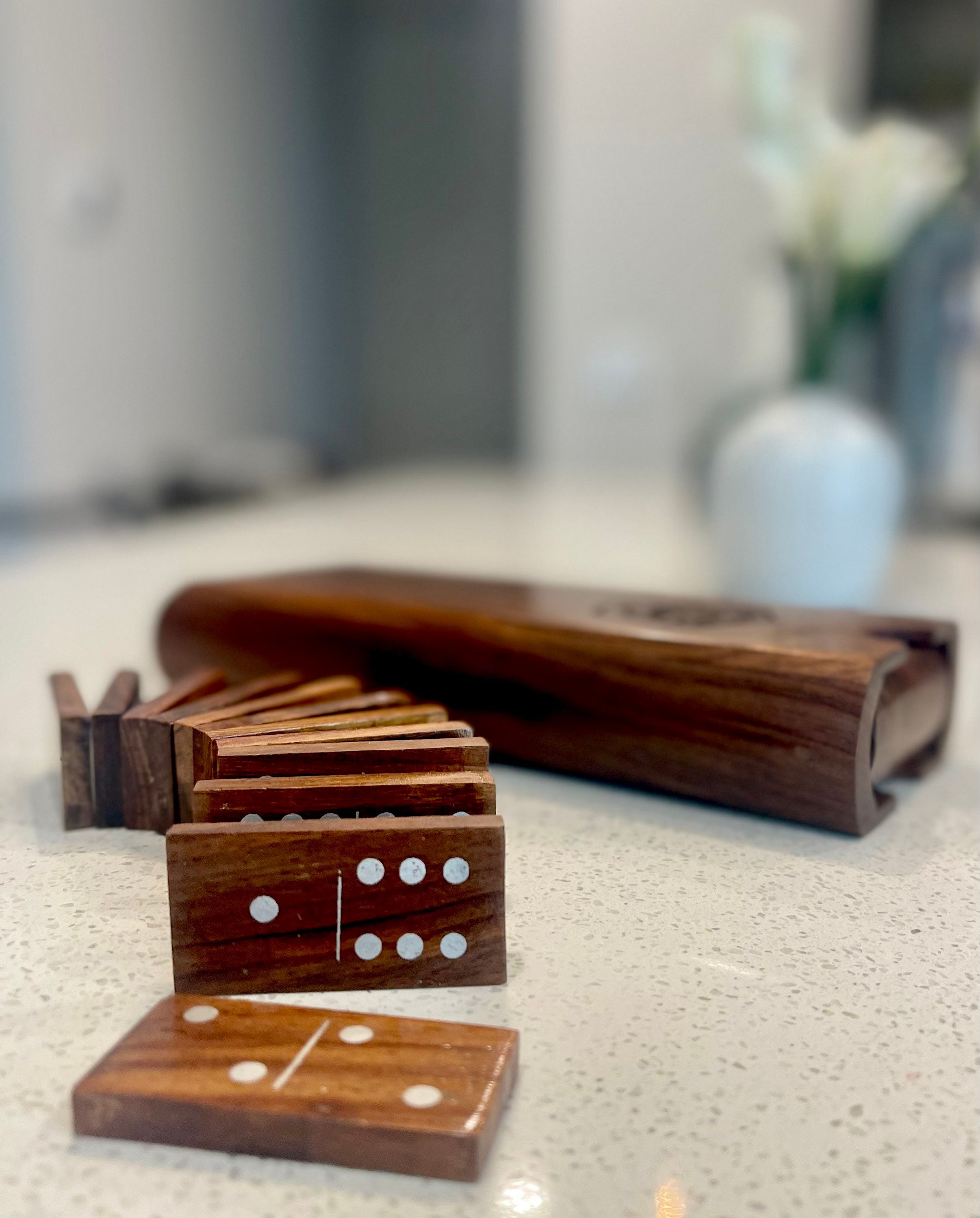 Crafted Classics Handmade Wooden Domino Set 28 Tiles Double 6 - Etsy