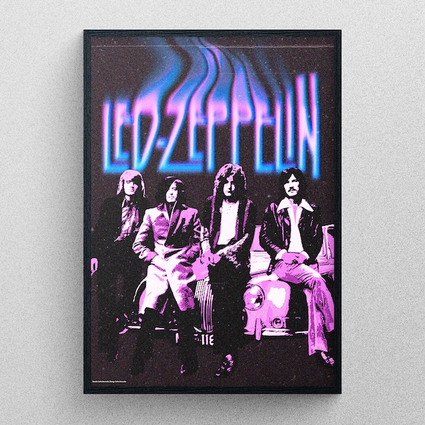 Led Zeppelin Poster Digital - Etsy