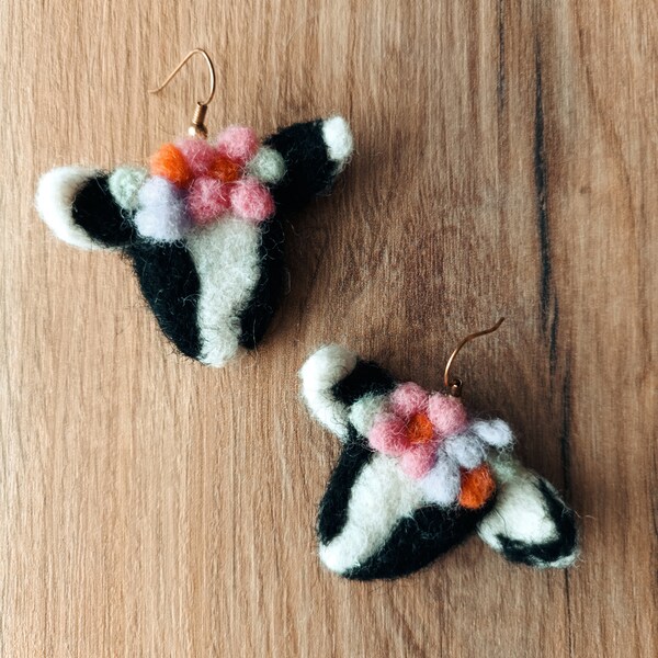 Wool Earrings - Etsy