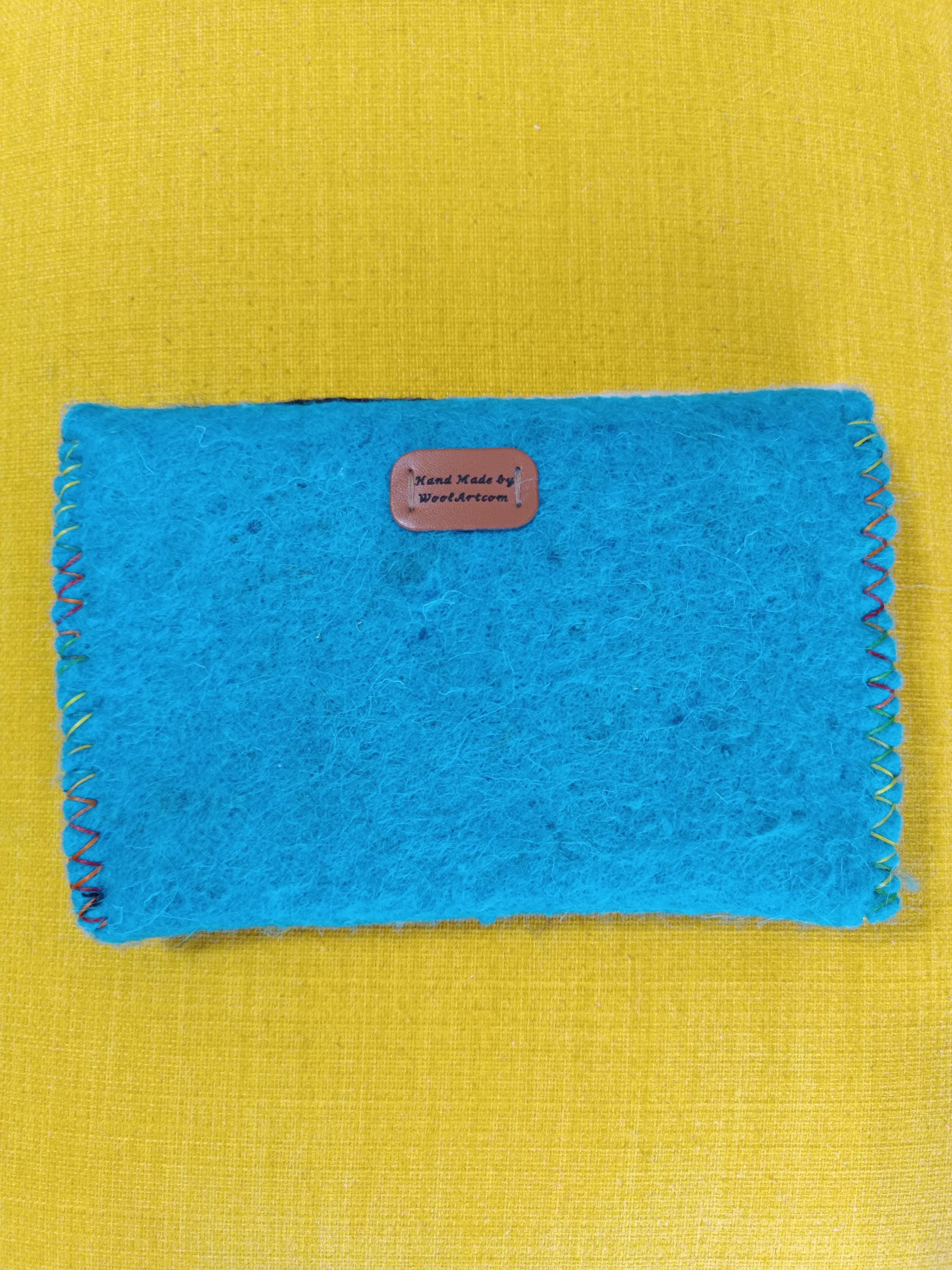Purse Wool Felted, Handmade Bag With Pattern. Winter Theme. Blue Purses ...