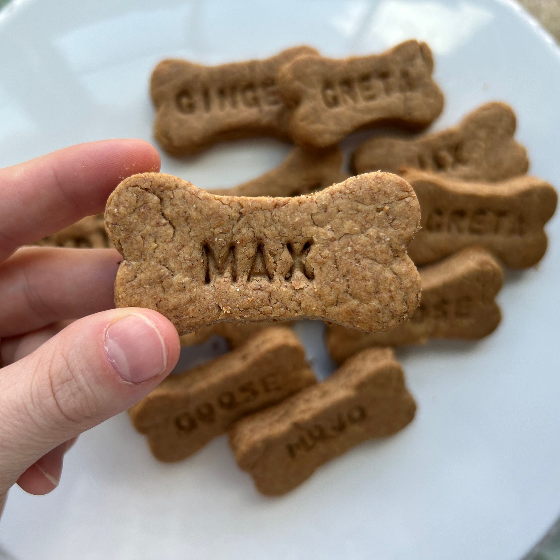 Personalized Peanut Butter Dog Bone Treats: Custom Puppy Gift Box - Etsy