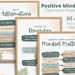 Set of 3 Positive Mindset School Posters, Positive Affirmations Poster ...