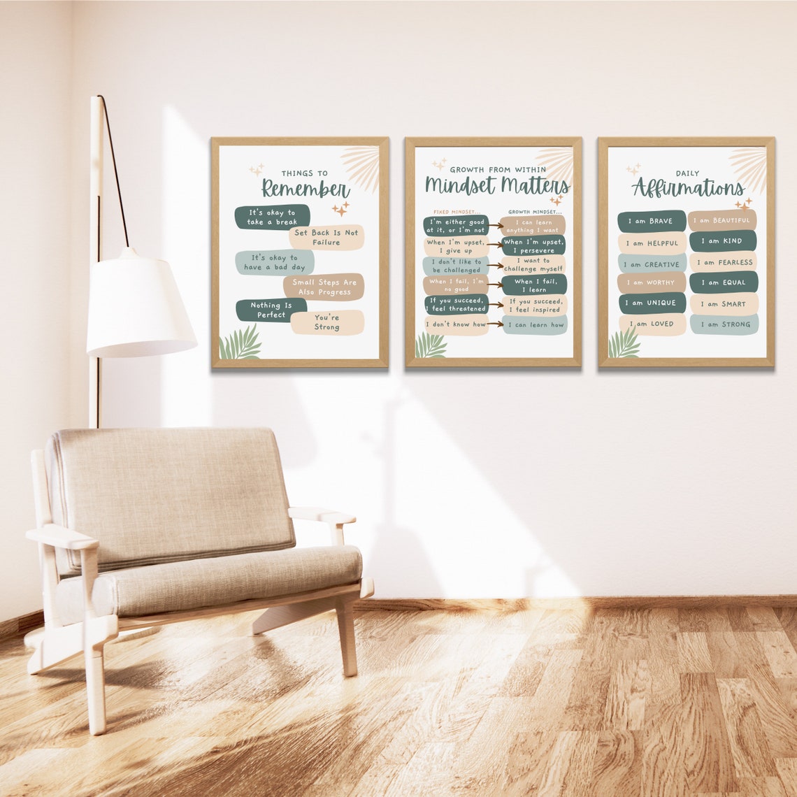 Positive Mindset Posters: Boho Classroom Decor (digital Download) - Etsy