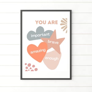 Set of 4 Calming Corner Posters, Calm Down Printable Decor, Social ...