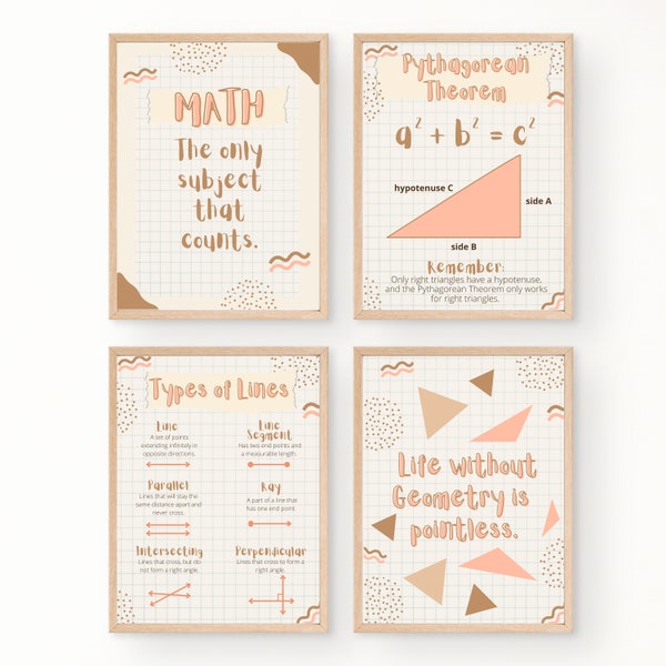 Printable Math Wall Art - Etsy