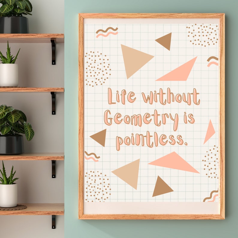 Set of 4 Educational Math Posters Geometry Pythagorean - Etsy