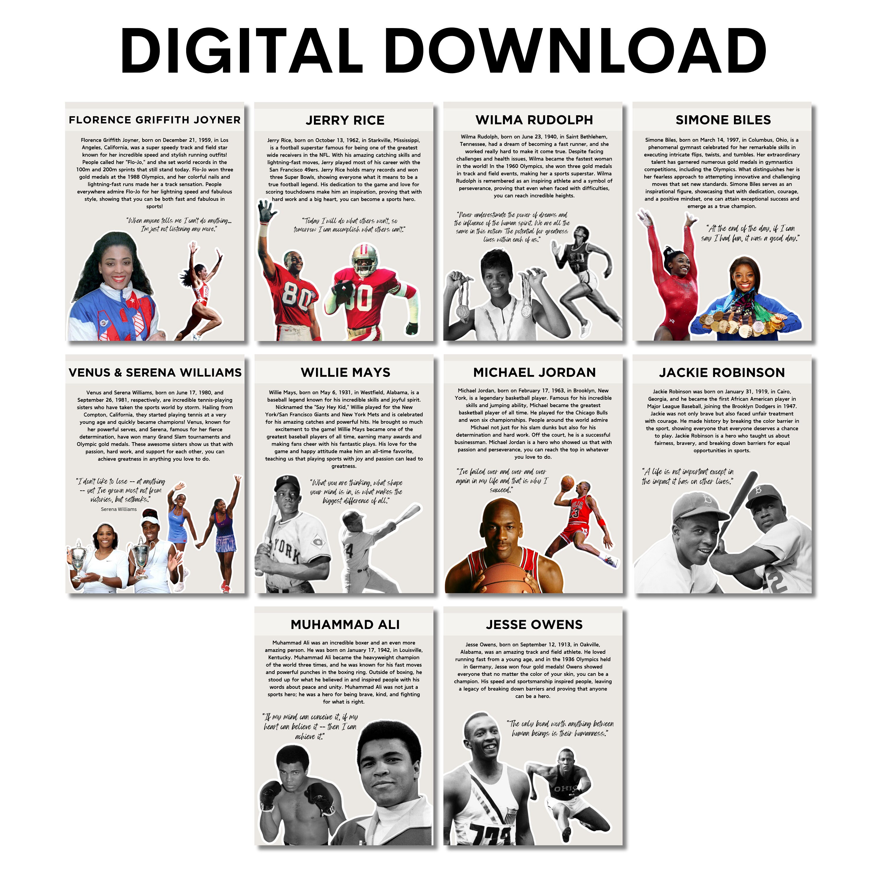10 Educational Black History Sports Posters, Social Studies, Posters ...