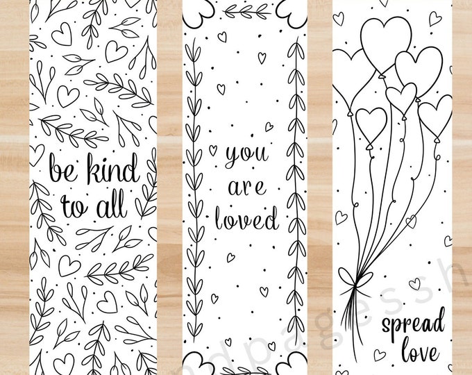 Printable Kindness Coloring Page Book Marks II Coloring Page Kindness ...