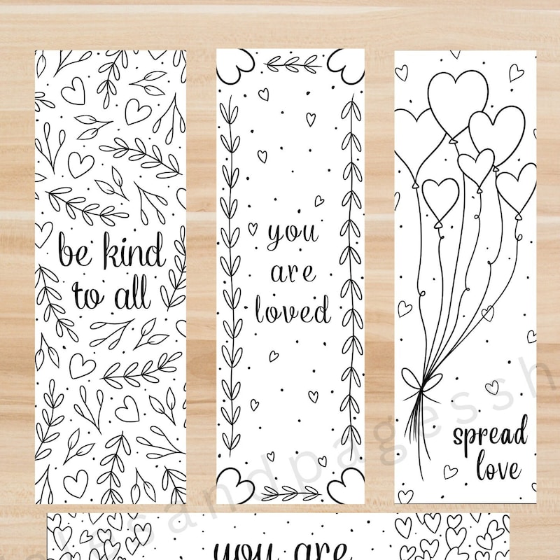 Valentine Bookmark - Etsy
