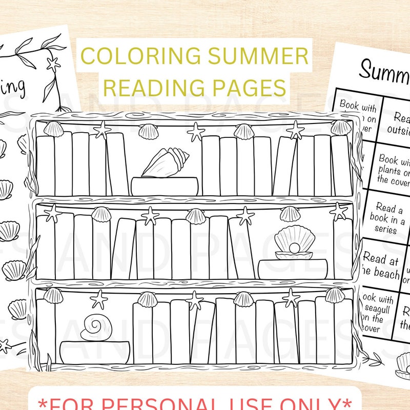 Book Tracker Coloring Page - Etsy