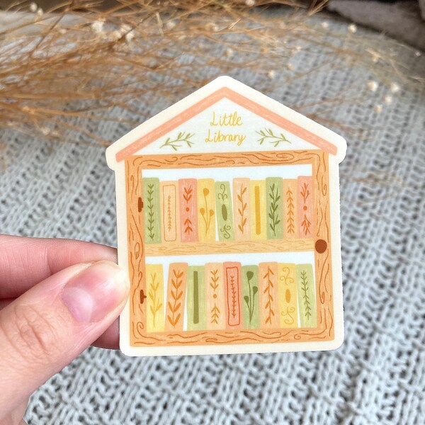 Library Sticker - Etsy