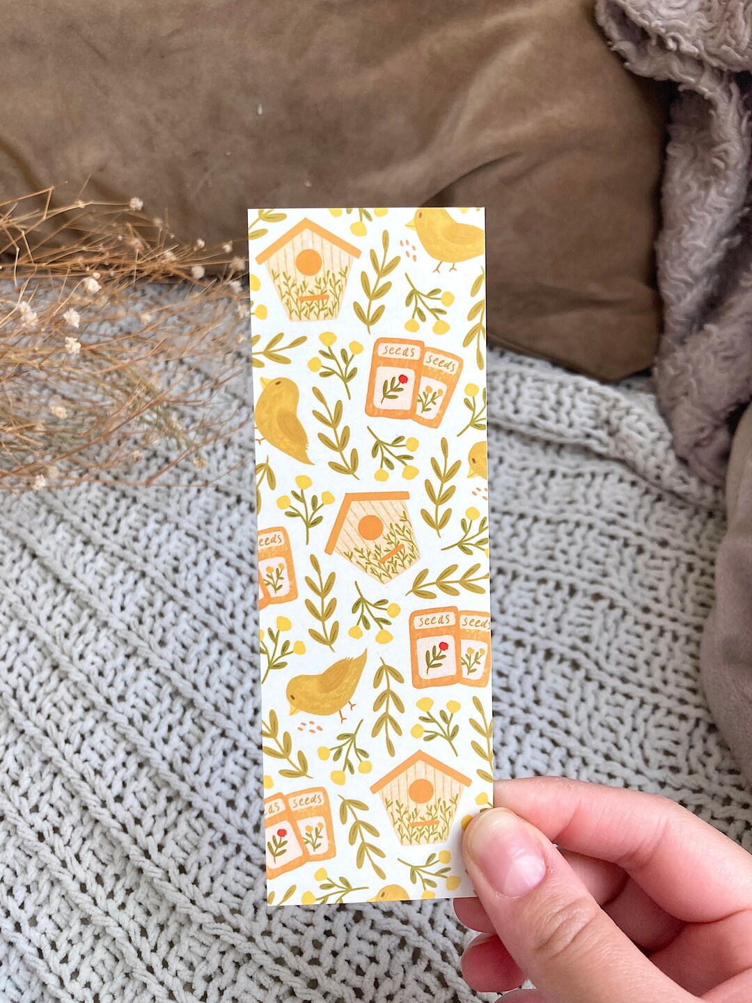 Birds Bookmark, Spring Bookmarks for Kids and Adults, Nature Bookmark ...