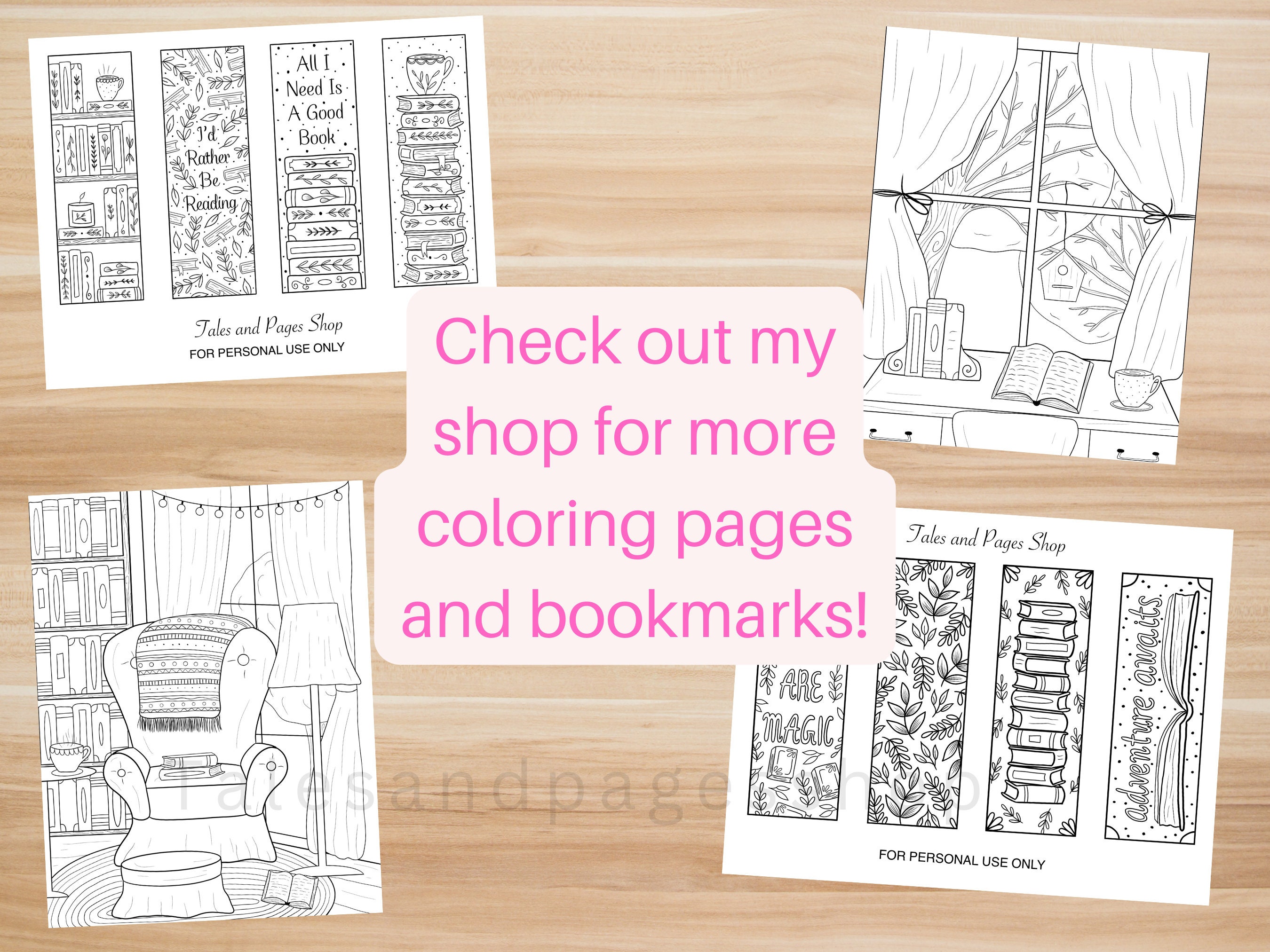 Printable Coloring Bookmarks for Kids With Positive and - Etsy Australia