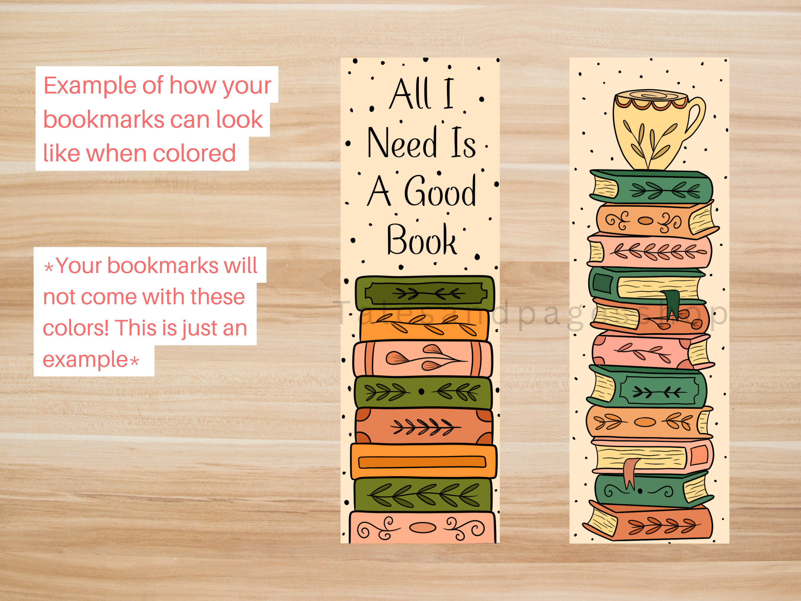 Reading Printable Coloring Bookmarks for Adults and Kids, Library ...