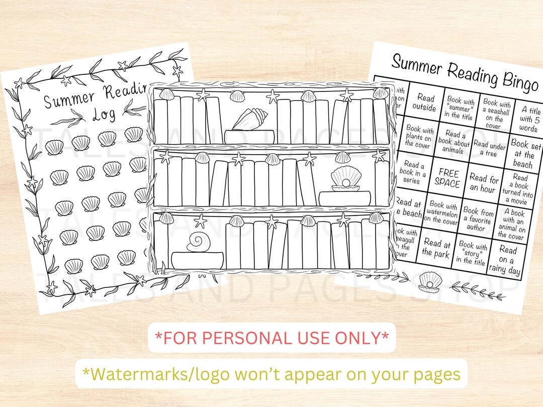 Summer Reading Challenge, Printable Coloring Pages for Kids and Adults ...