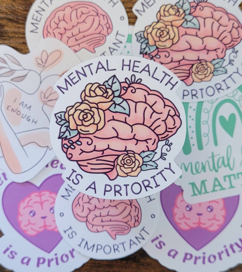 Mental Health Awareness Sticker Pack Waterproof Stickers 5 - Etsy