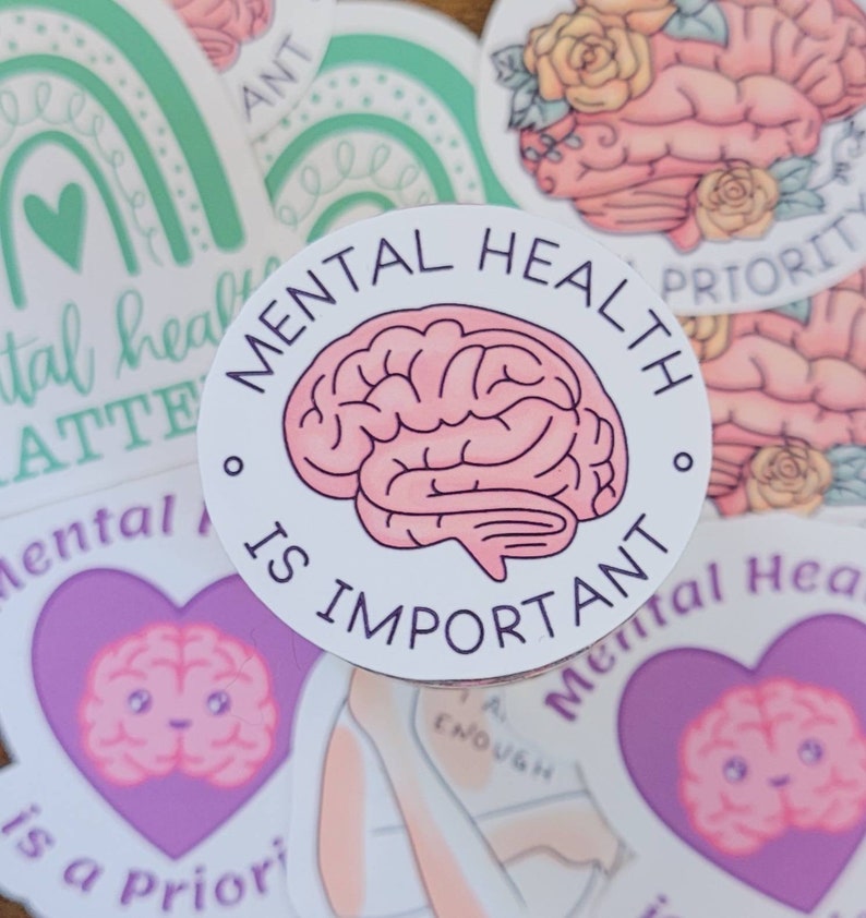 Mental Health Awareness Sticker Pack Waterproof Stickers 5 - Etsy