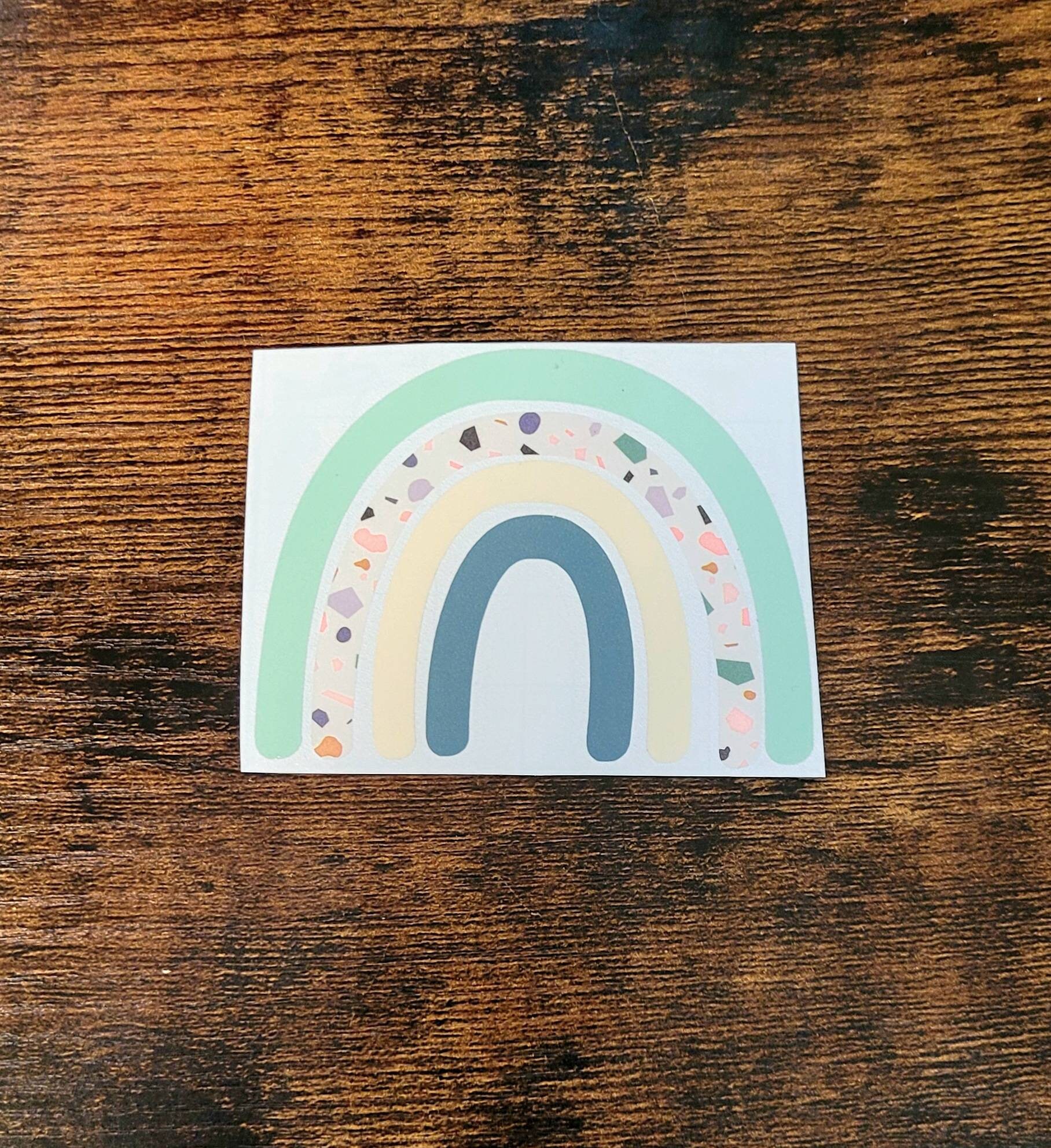 Boho Rainbow Decal Car Bumper Sticker Laptop Decal Rainbow - Etsy