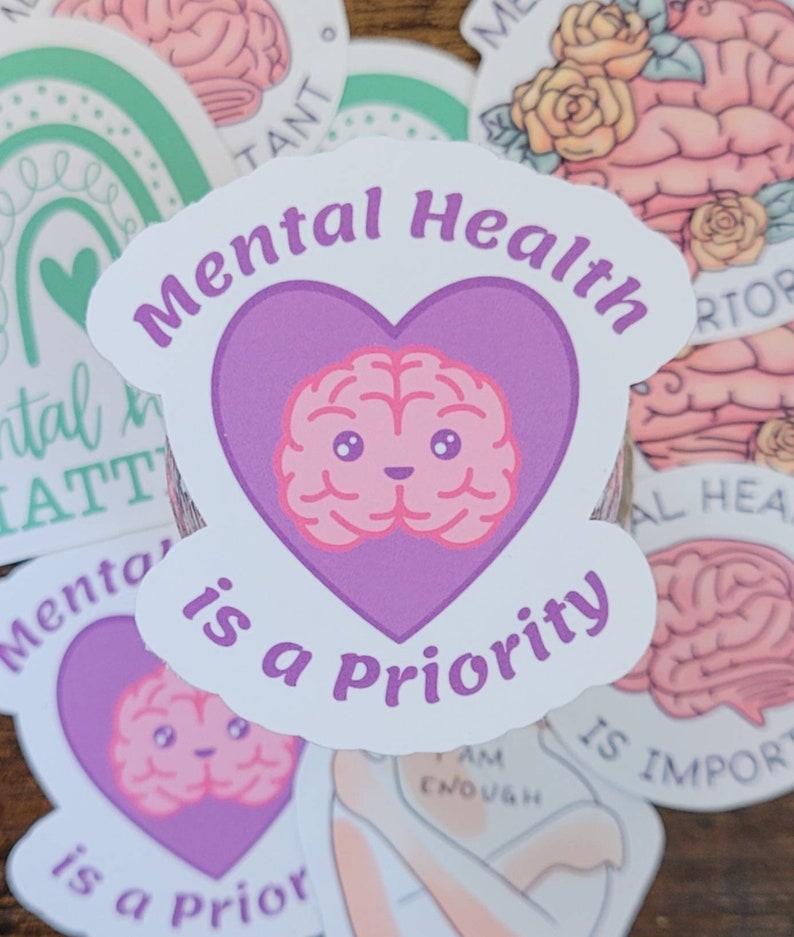 Mental Health Awareness Sticker Pack Waterproof Stickers 5 - Etsy