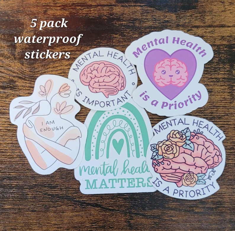 Mental Health Awareness Sticker Pack Waterproof Stickers 5 - Etsy