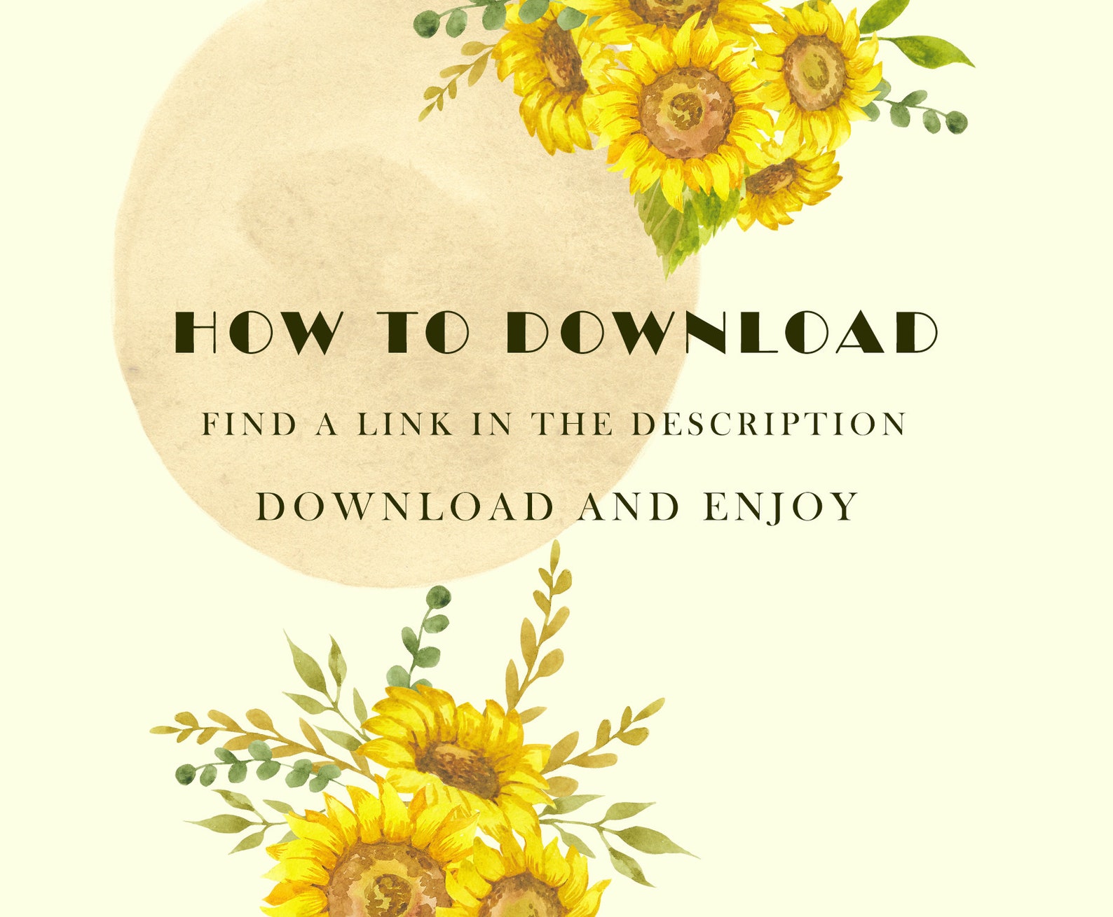 FREEBIE Sunflower Watercolor Clipart | Sunflower Bouqet Clipart PNG ...