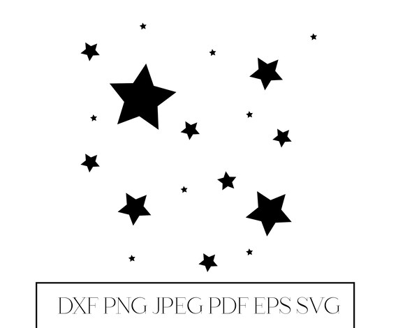 Stars SVG Celestial SVG Sparkle SVG Star Vector - Etsy
